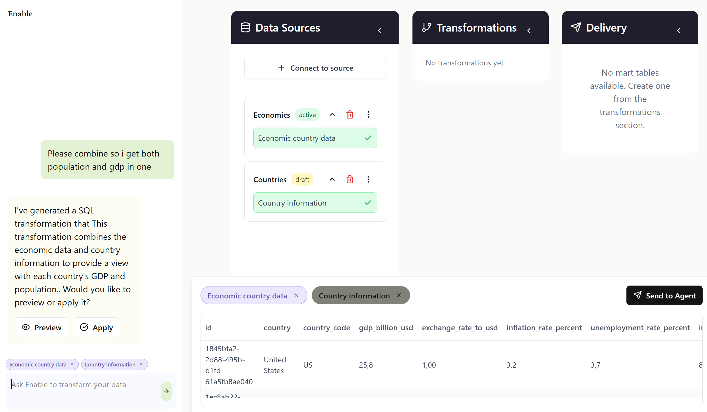 Enable - AI-powered data engineering